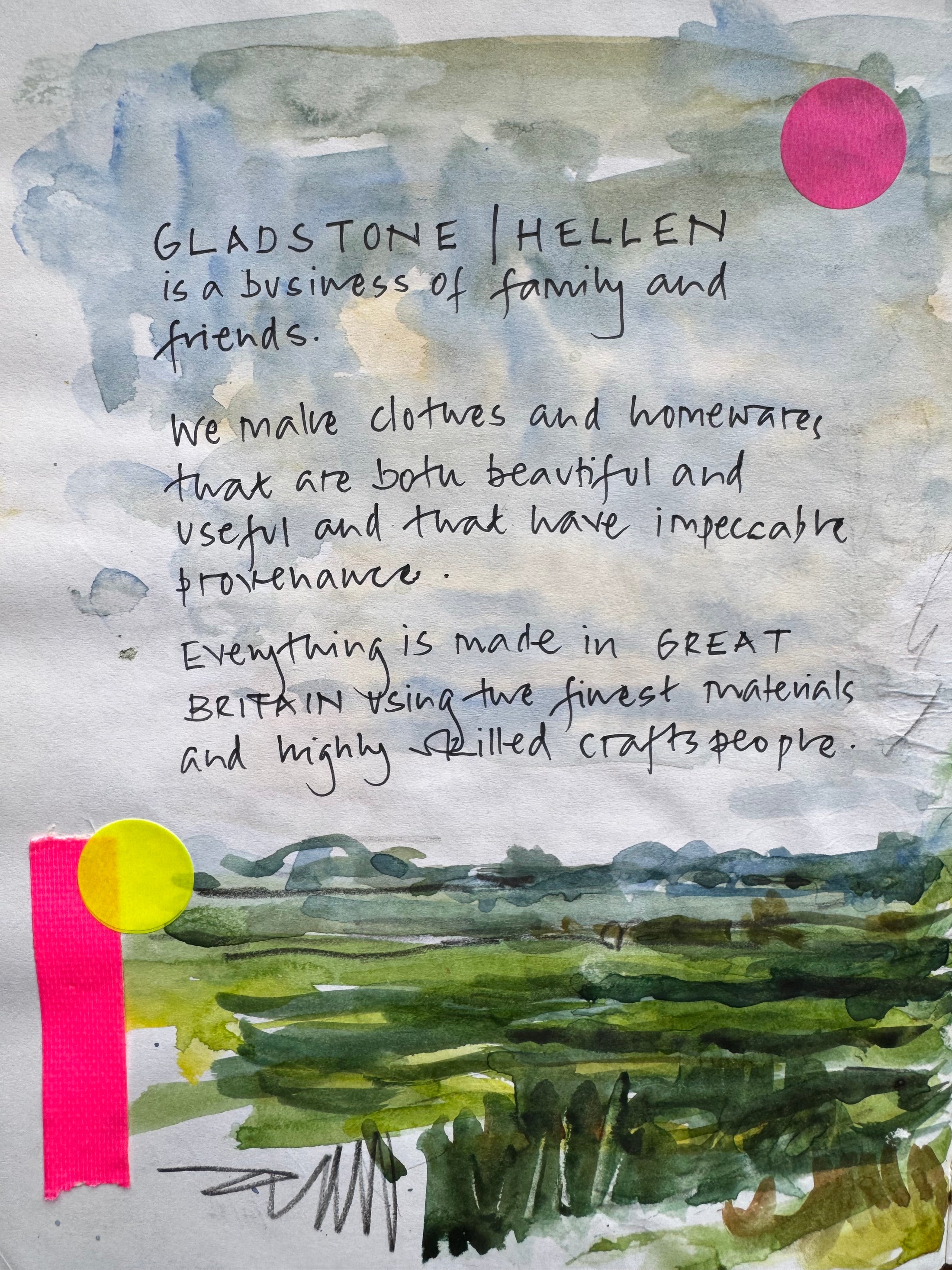 Gladstone / Hellen | Clothes and homewares made entirely in Britain.
